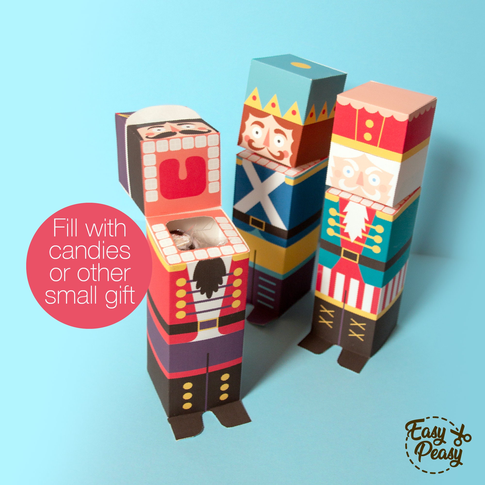 DIY Printable Nutcracker Gift Boxes - Original Christmas Wrapping ...