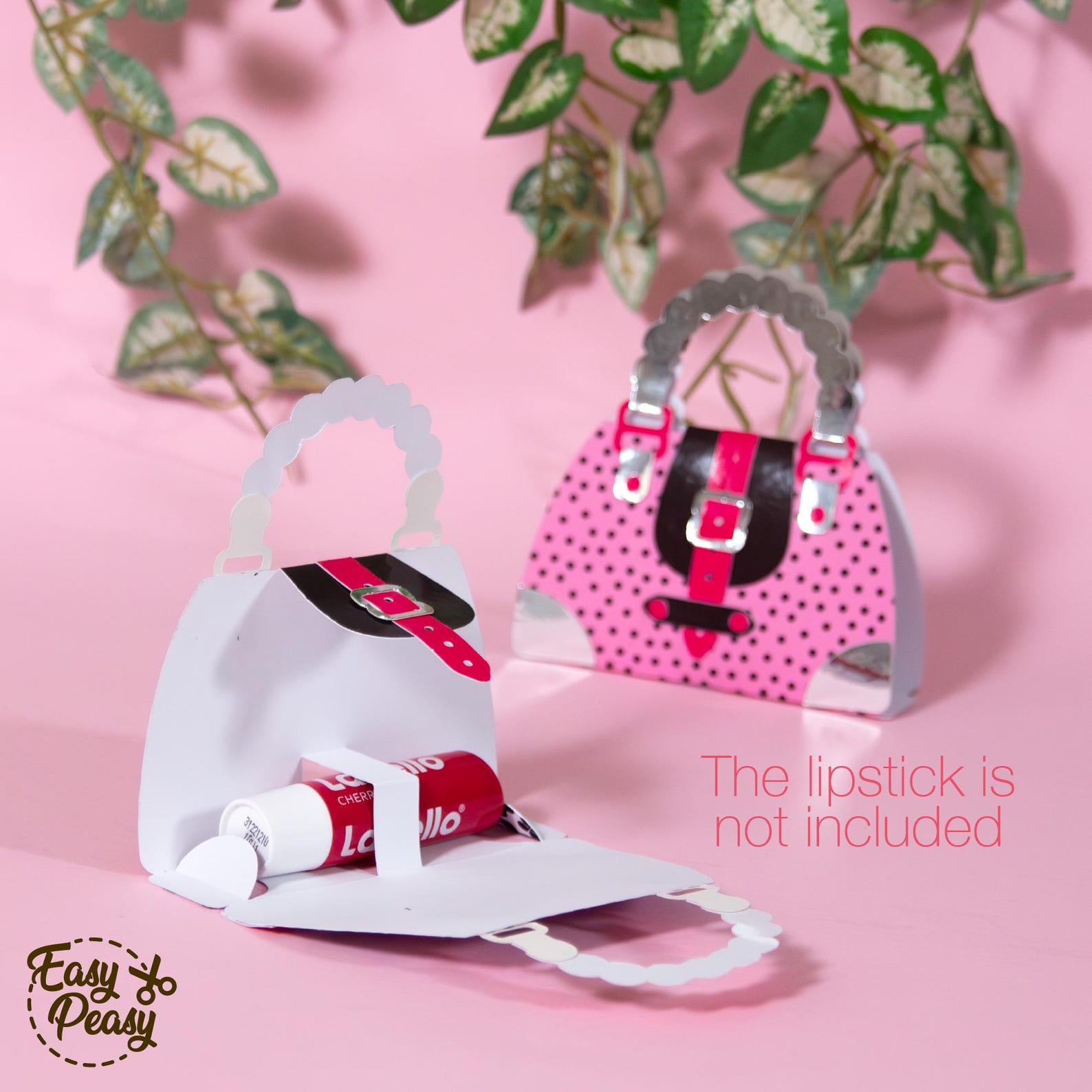 DIY Chapstick Holder Paper Purse Lip Balm Handbag Party Favor Template ...