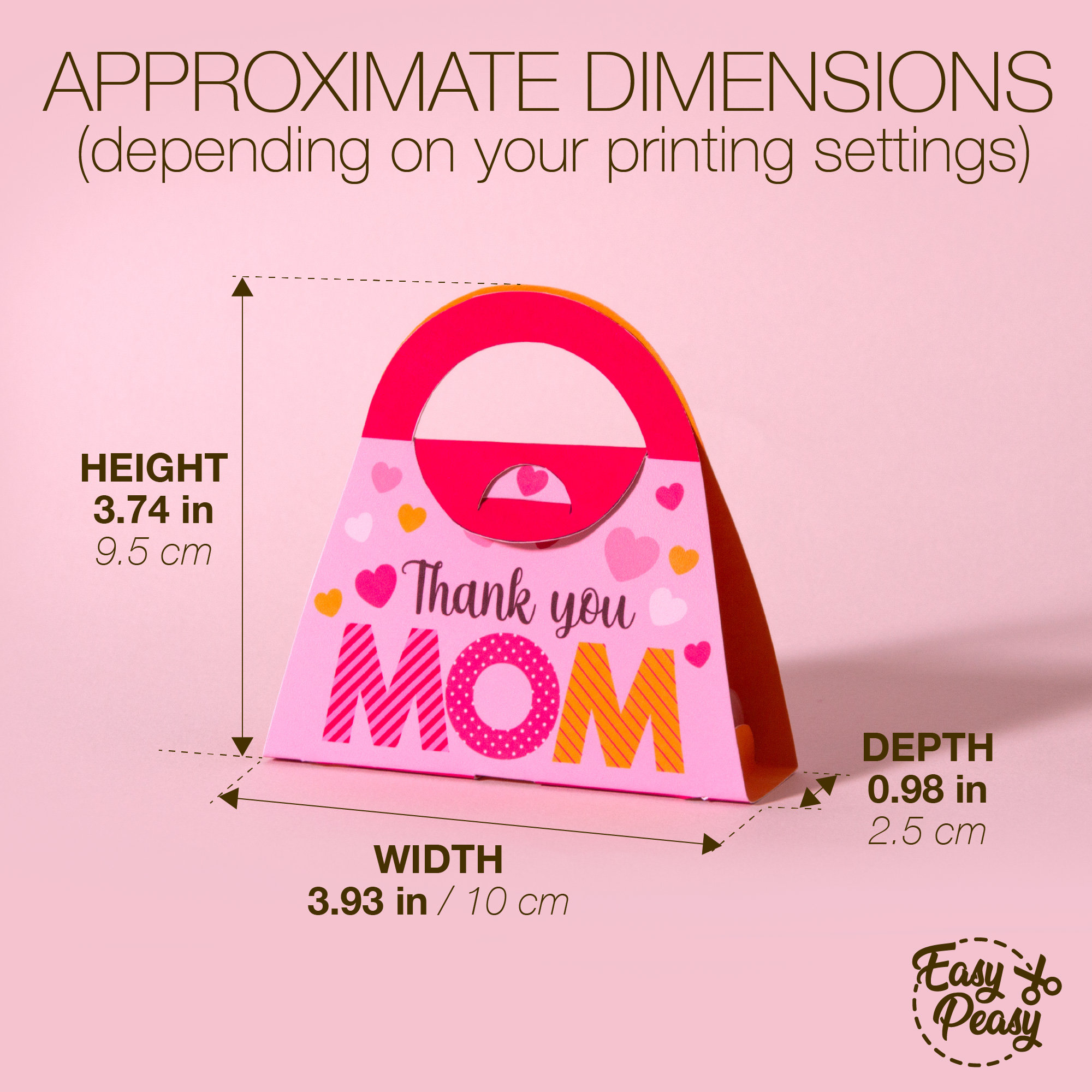 DIY Mother’s Day Printable Lip Balm Purse Gift Bag - Chapstick Holder ...