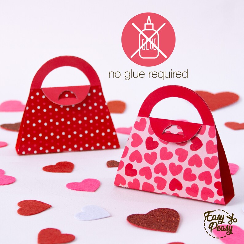 DIY Valentine's Day Printable Lip Balm Purse Gift Bag Mother's Day ...