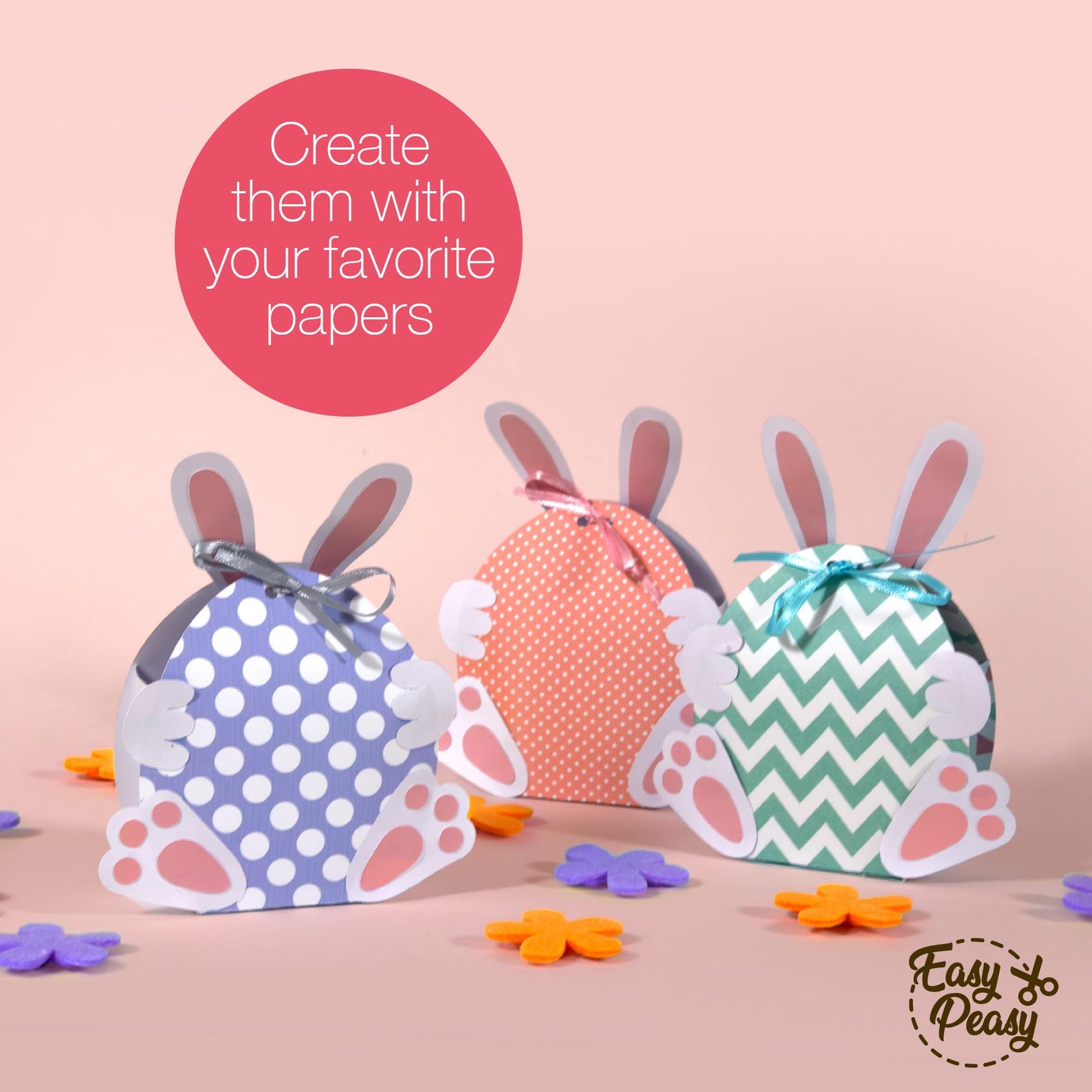 DIY Easter Bunny Paper Box SVG Cutting File for Cricut Box Pattern for ...