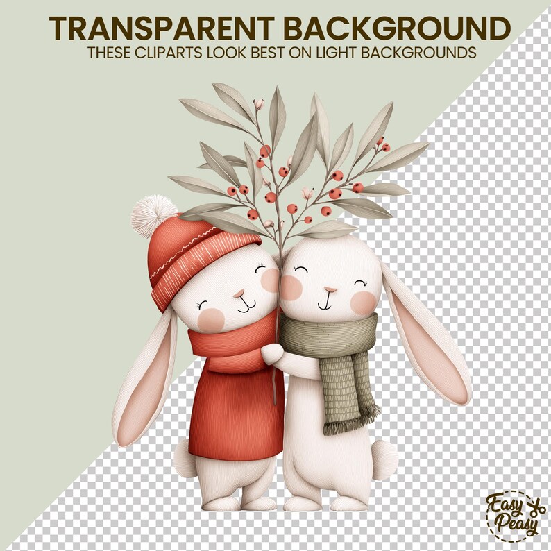 Winter Woodland Friends Clipart PNG Bundle | Christmas Forest Animal ...