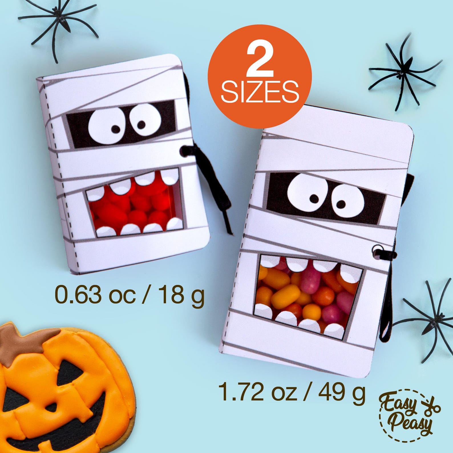 DIY Halloween Printable Scary Monster Tic Tac Holder - Snack Box Gift ...