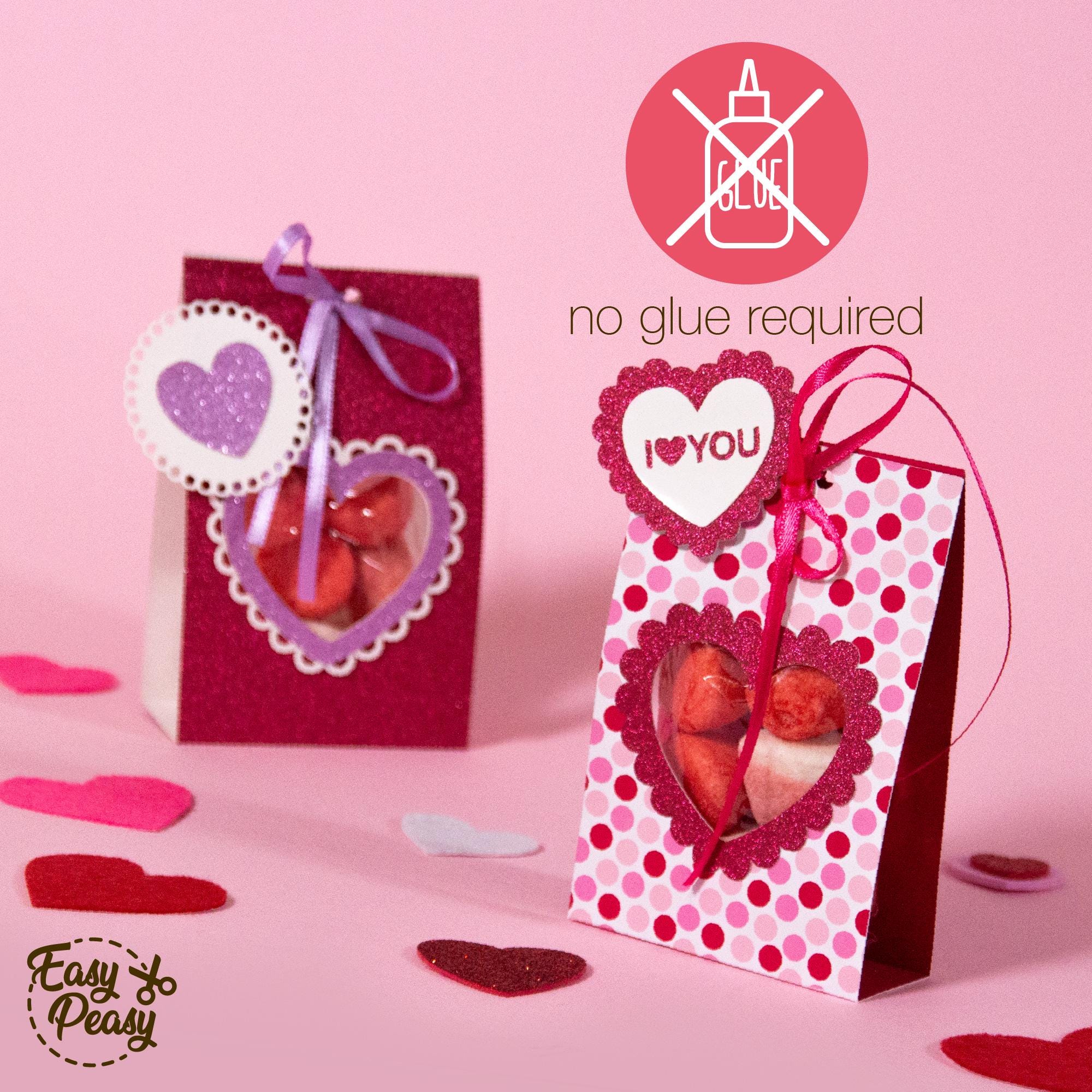 DIY Valentine Candy Bag SVG Cut Files for Cricut Valentines Day Candy ...