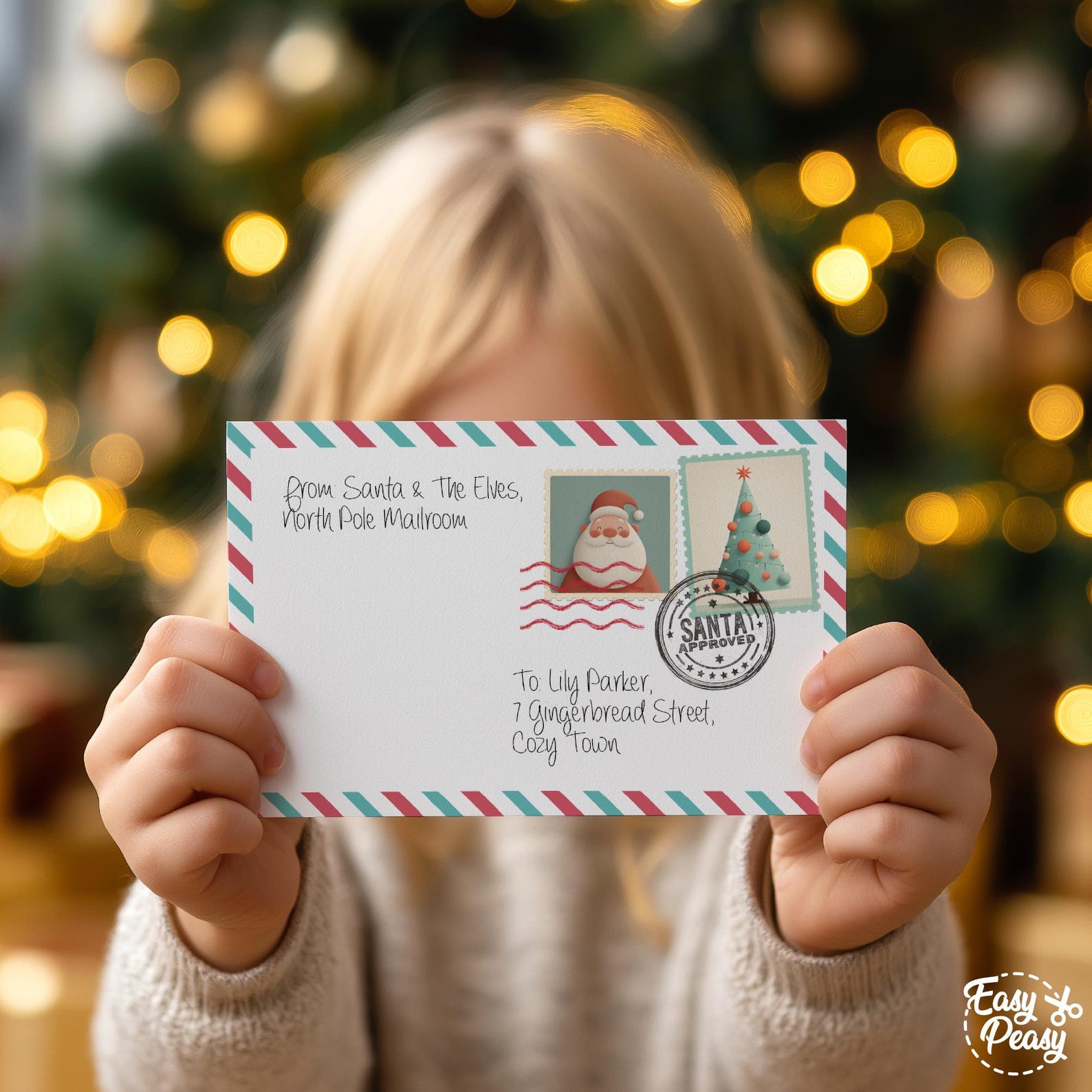 Vintage Christmas Stamps Clipart PNG Bundle | North Pole Mail & Holiday ...