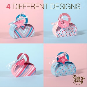DIY Valentine Printable Paper Purse Set - Mother's Day Handbag Favor ...