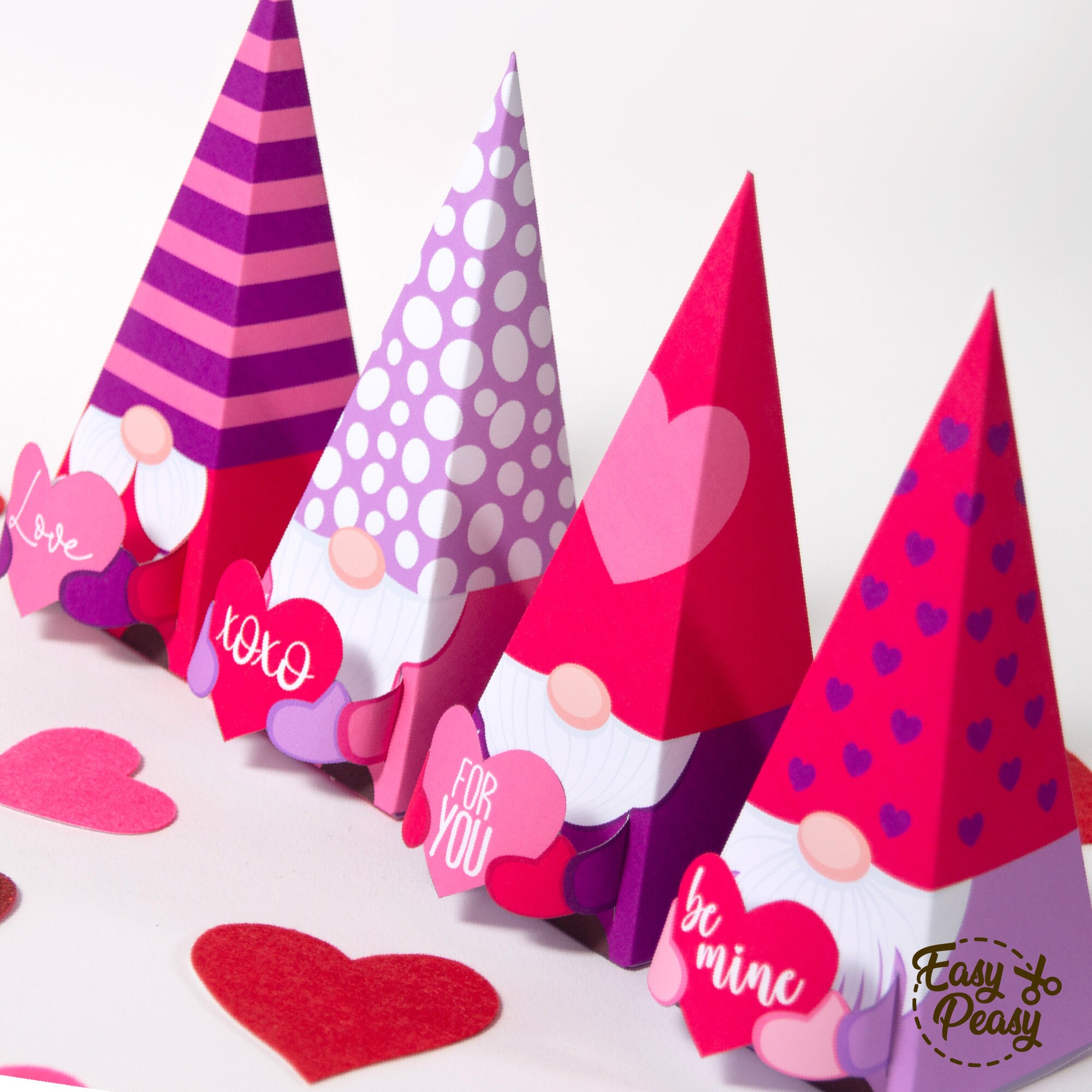 DIY Printable Valentine's Day Gnome Candy Box - Chocolate Gift Box for ...