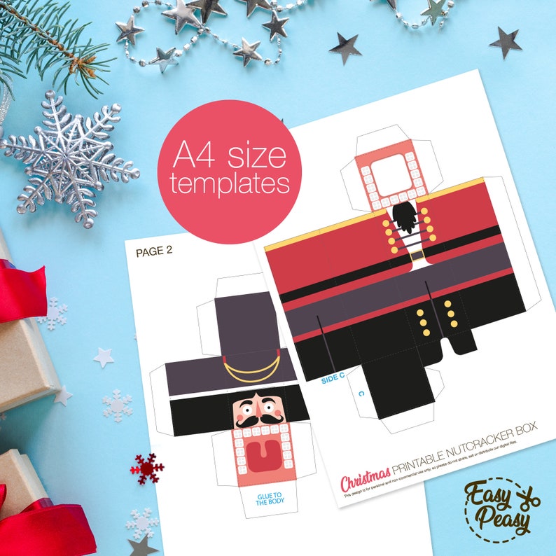 DIY Printable Nutcracker Gift Boxes - Original Christmas Wrapping ...