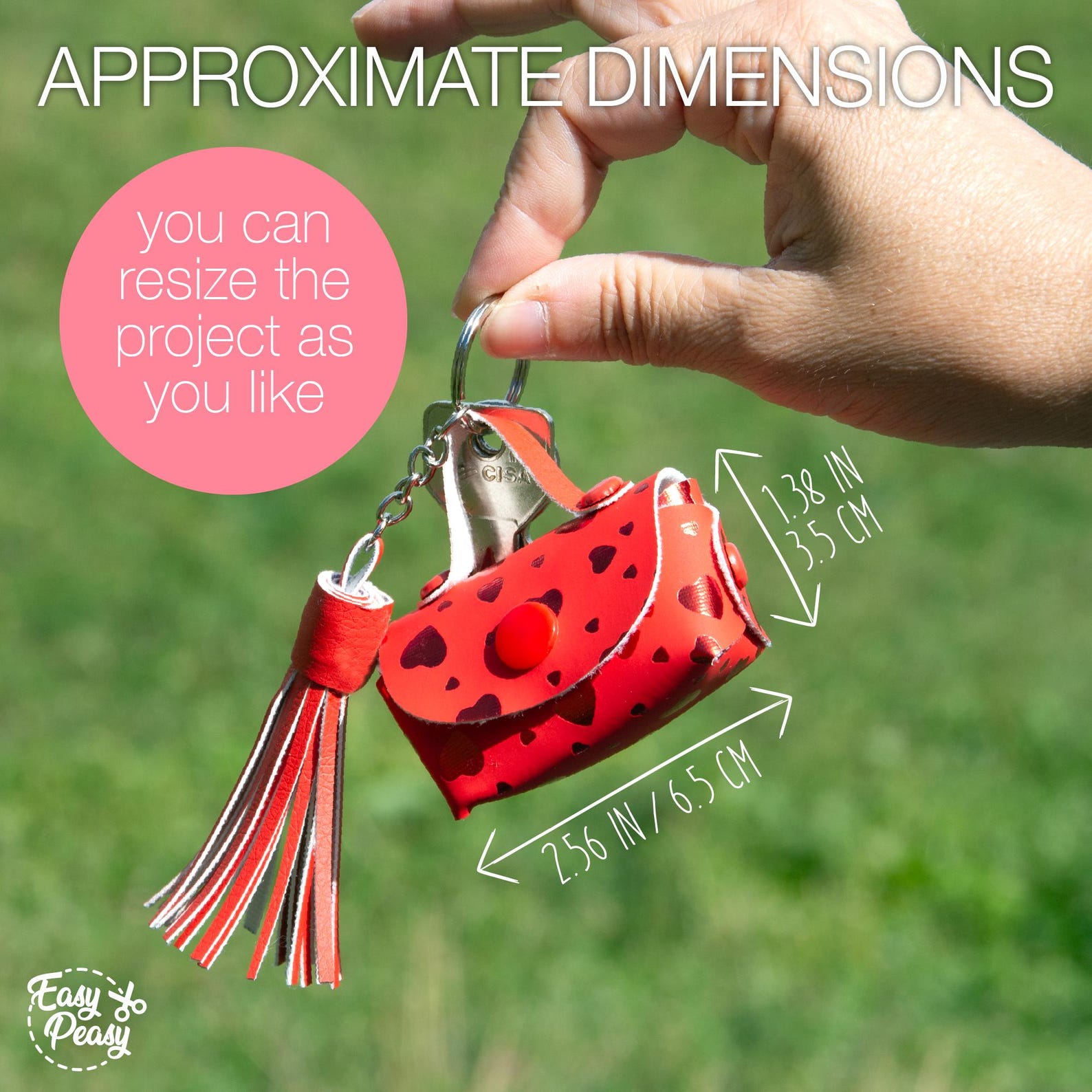 DIY Keychain Coin Purse SVG File for Cricut Projects | Faux Leather ...
