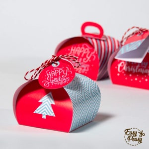DIY Christmas Printable Candy Gift Boxes - Chocolate Gift Box ...