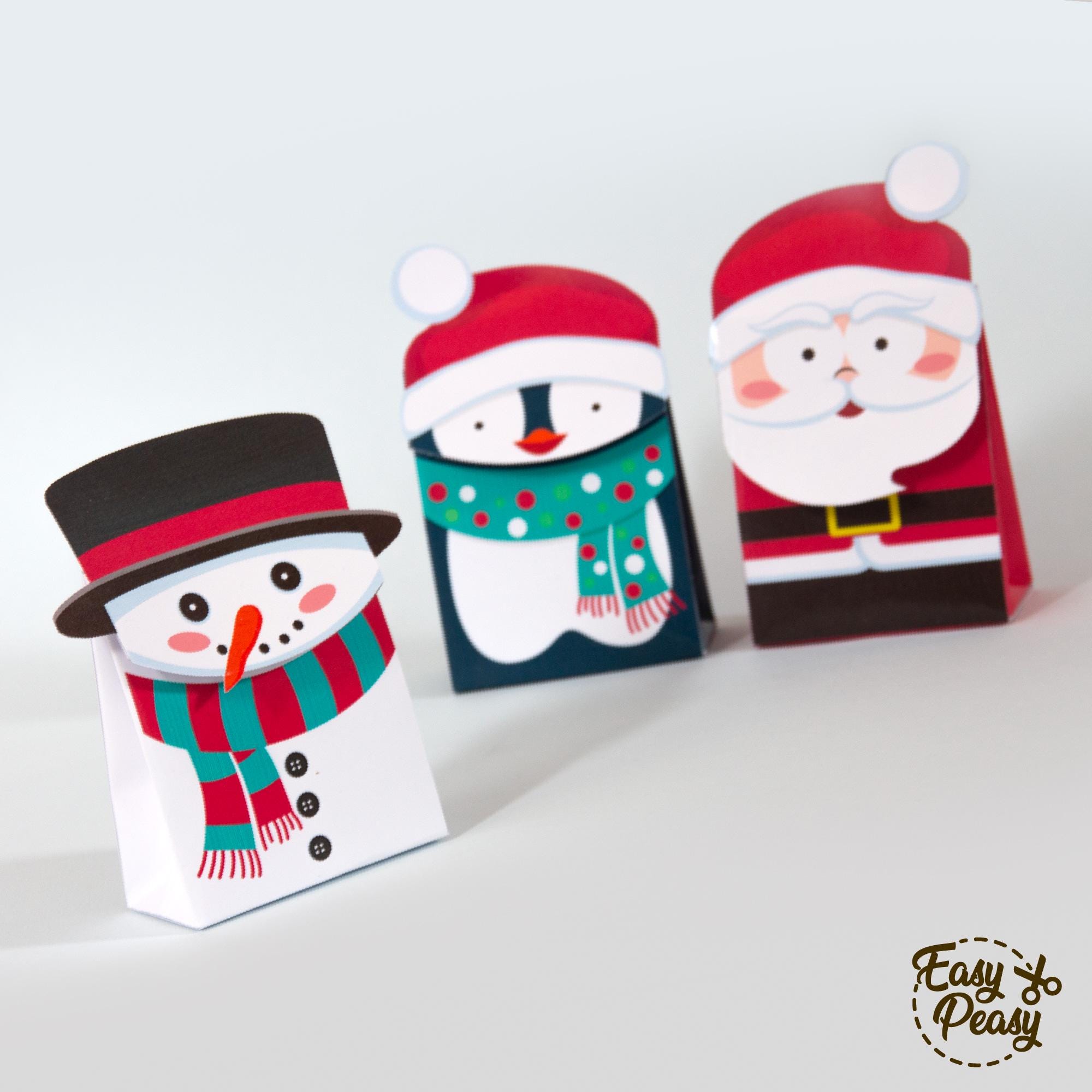 DIY Christmas Printable Gift Box – Gift Basket Snack Box – Gifts for ...