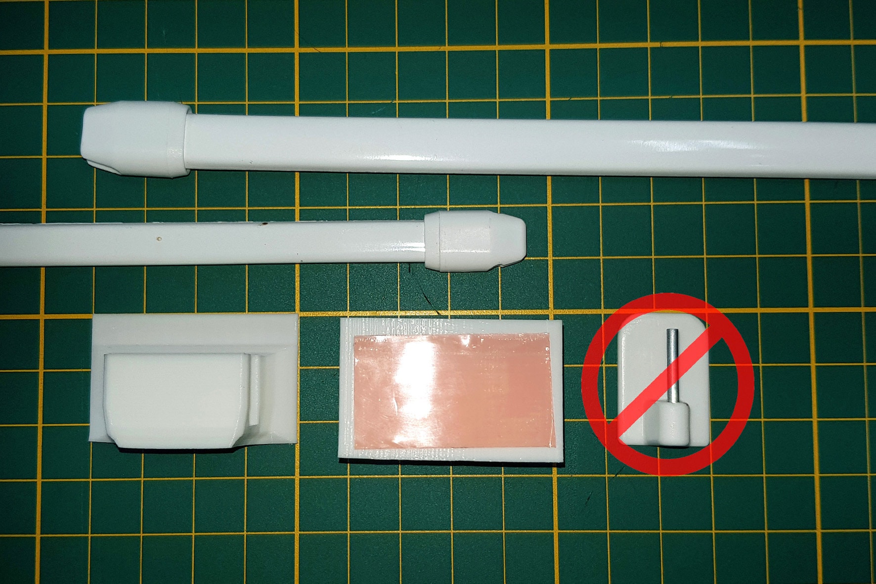 3D Telescopic Rod Holder; Holder for Telescopic Rod; Curtain Rod ...