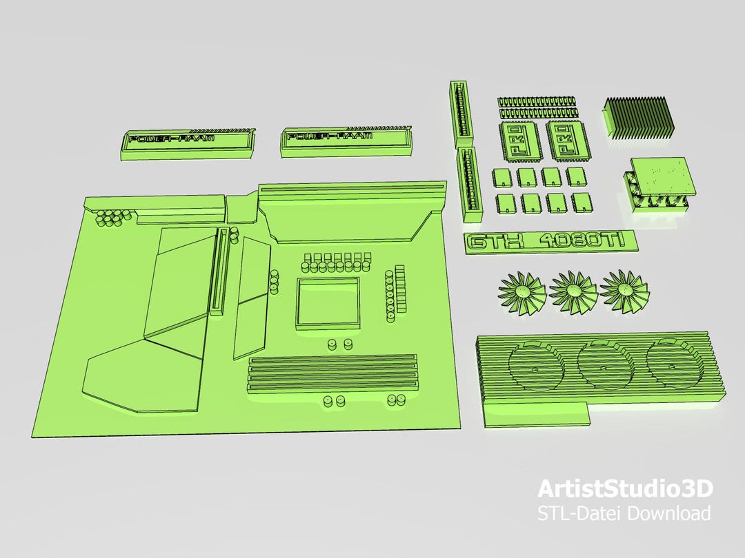 PC- Computer-Model; für 3D-Drucker; STL-Datei für 3D-Druck; Download ...