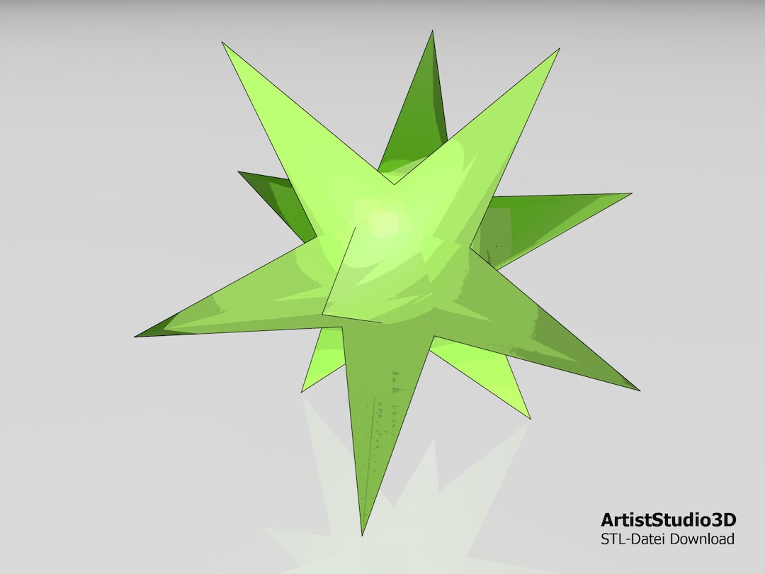 3D Star Star for 3D Printing Star STL File for 3D Printer, Download - Etsy