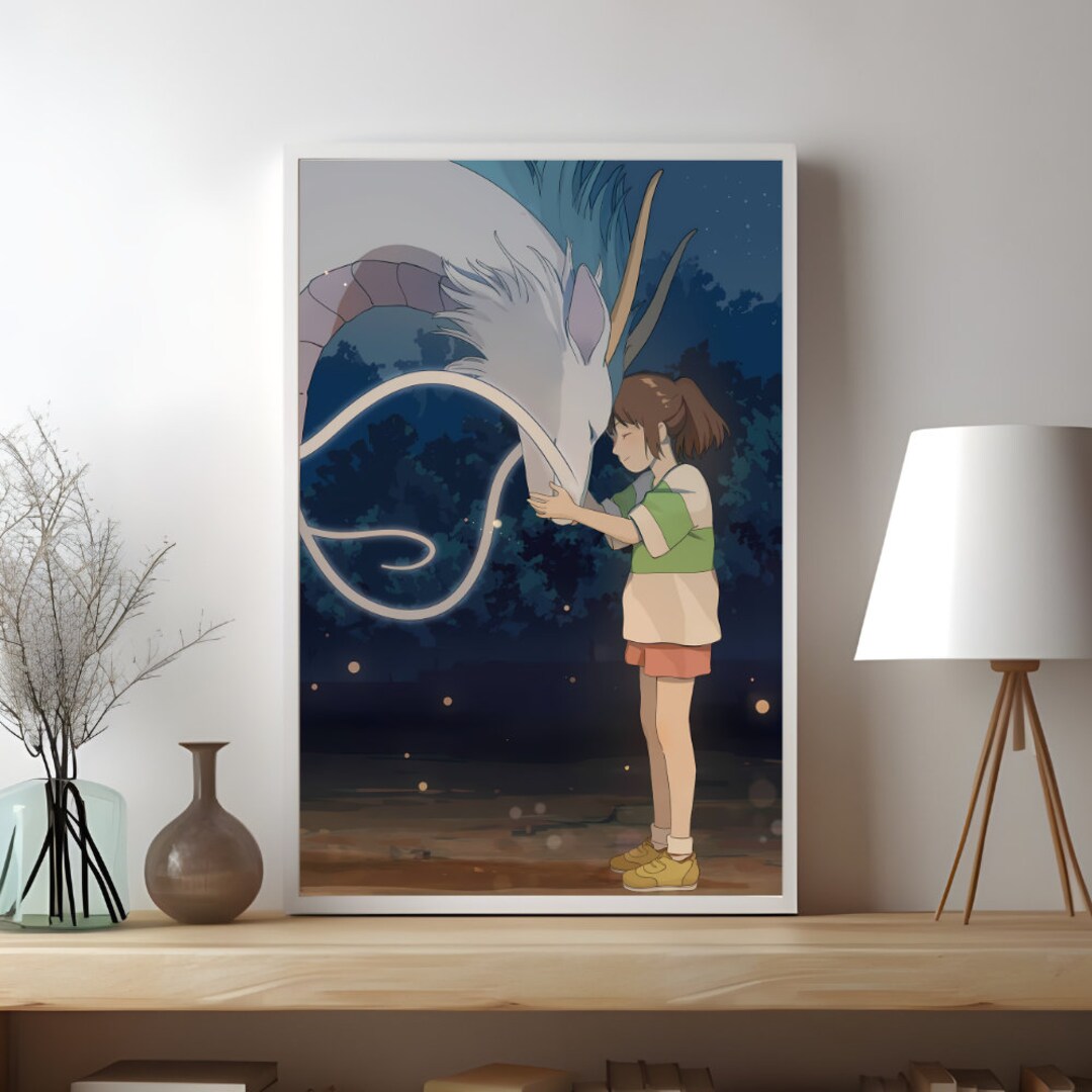 Spirited Away Poster, Studio Ghibli, Hayao Miyazaki, Haku Poster ...
