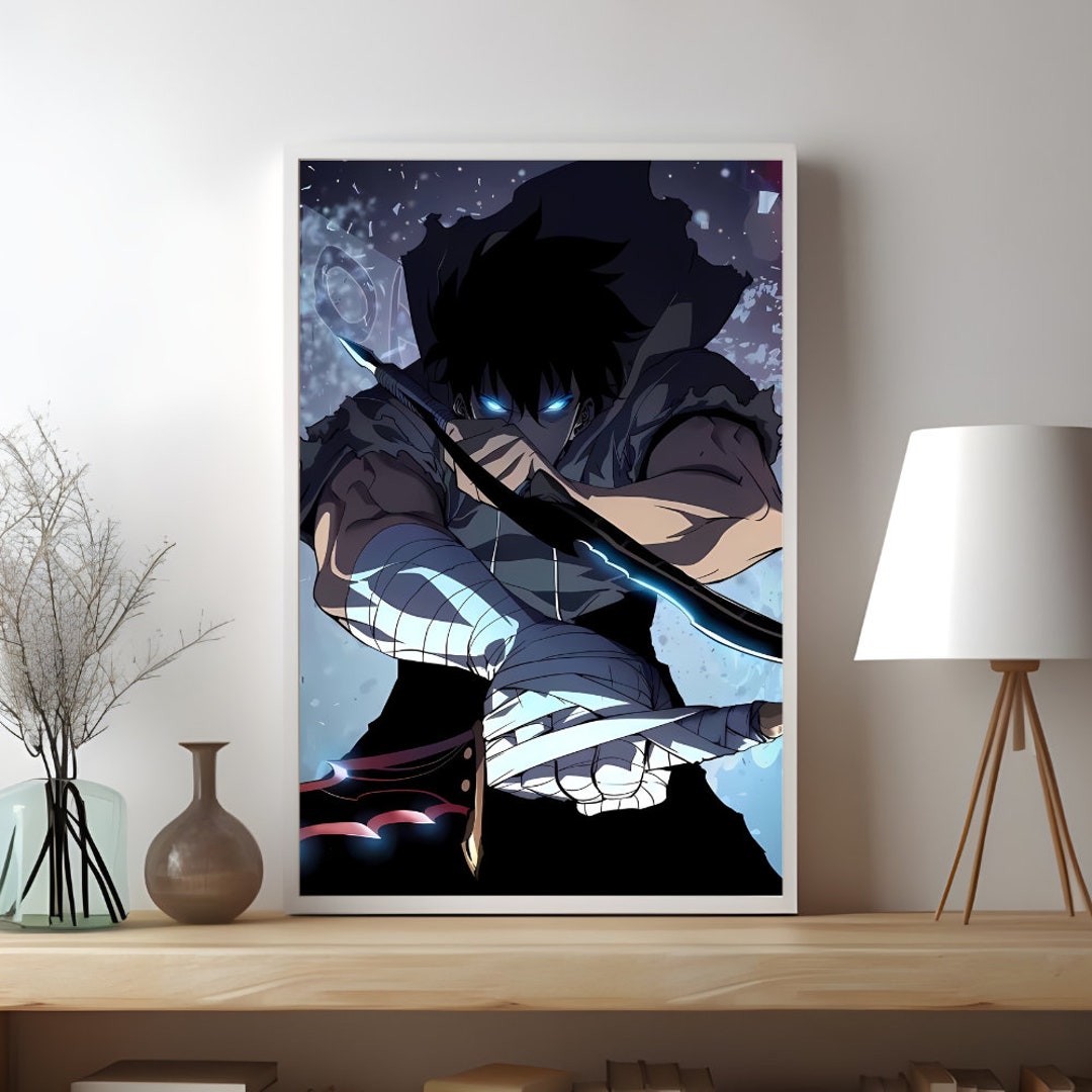 Solo Leveling Poster, Solo Leveling Anime Art Anime Wanddruck Malerei ...