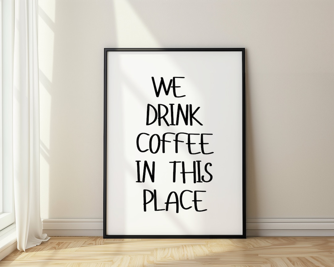 Caffee Wandkunst Vintage Kaffee Poster Retro Kaffee Bar Dekor ...