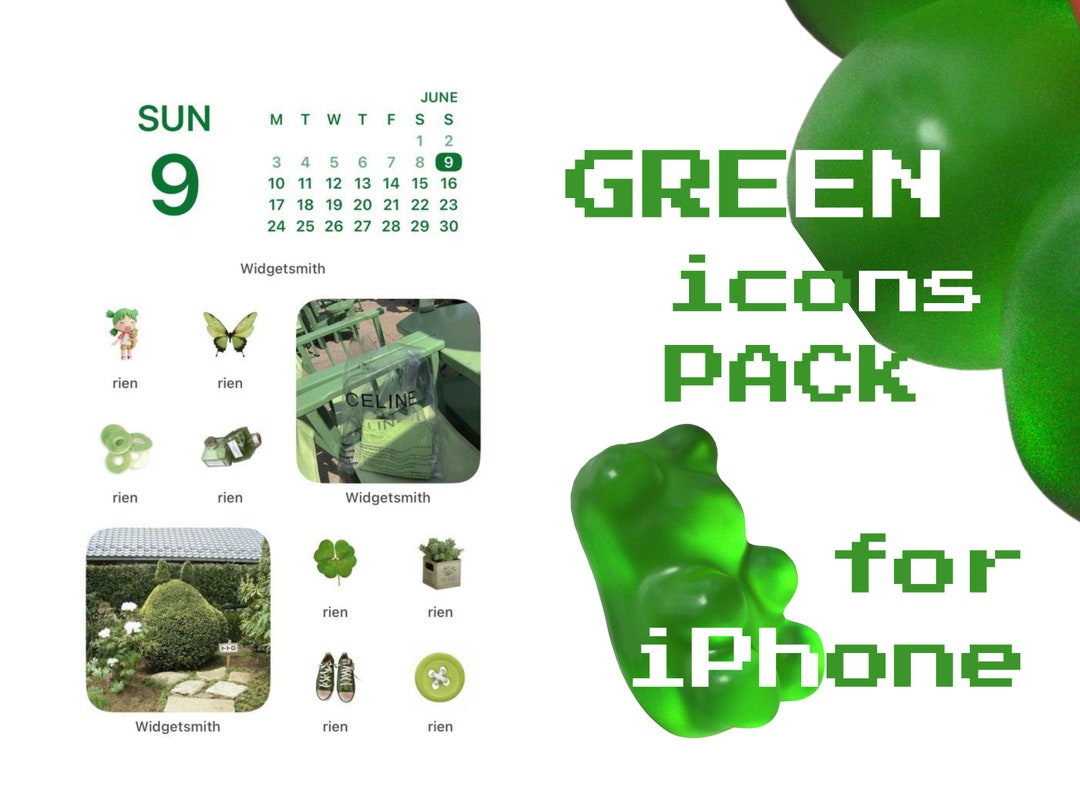 Green Icons Pack for iPhone - 30+ Icons, Widgets & Wallpapers ...