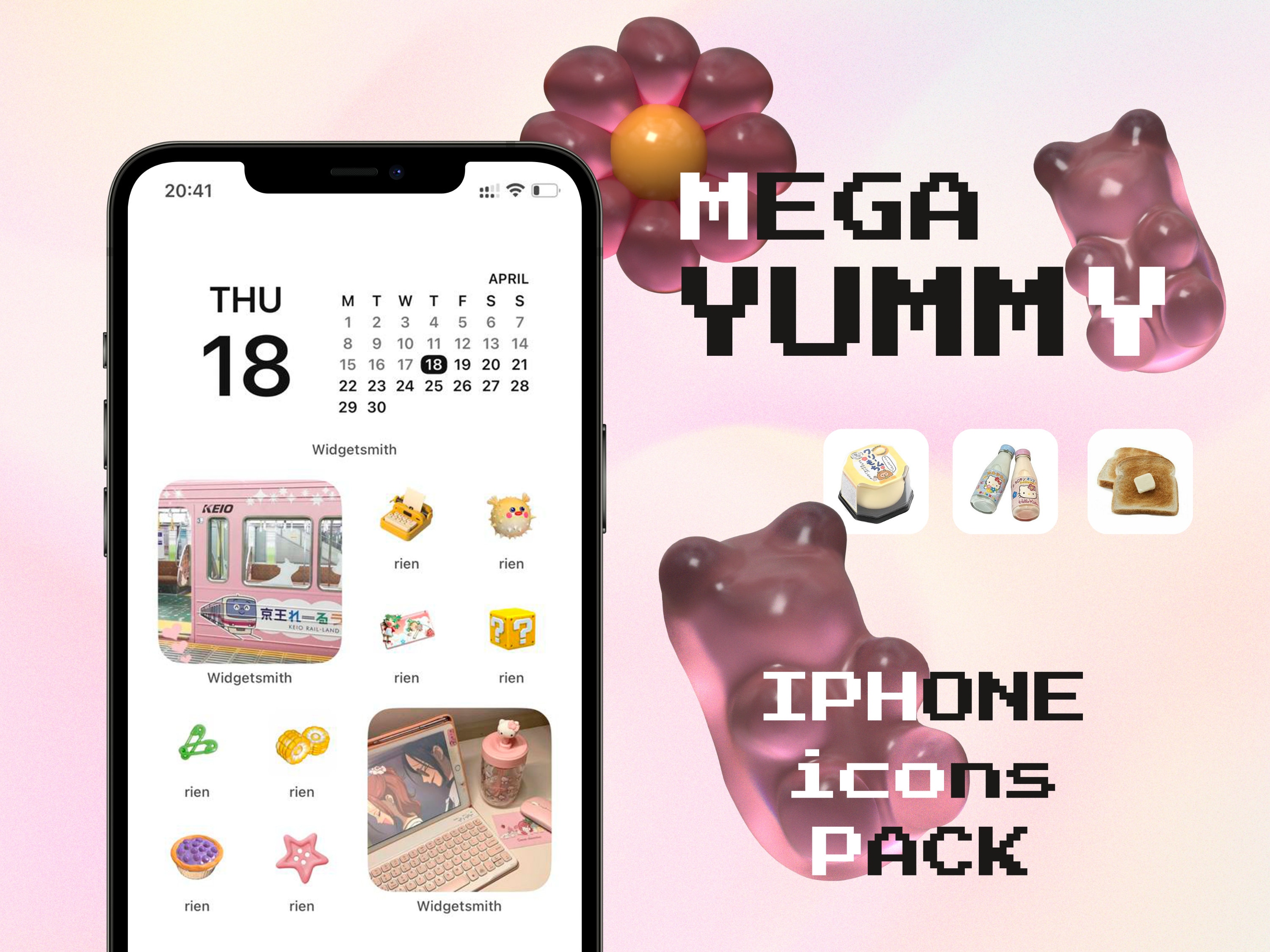 Yummy Icons Pack for iPhone - 50+ Icons, Widgets & Wallpapers ...