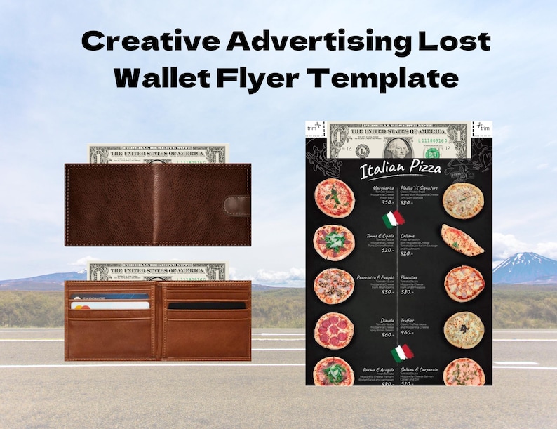 Creative Lost Wallet Flyer Template: Unique Advertising (canva Editable ...