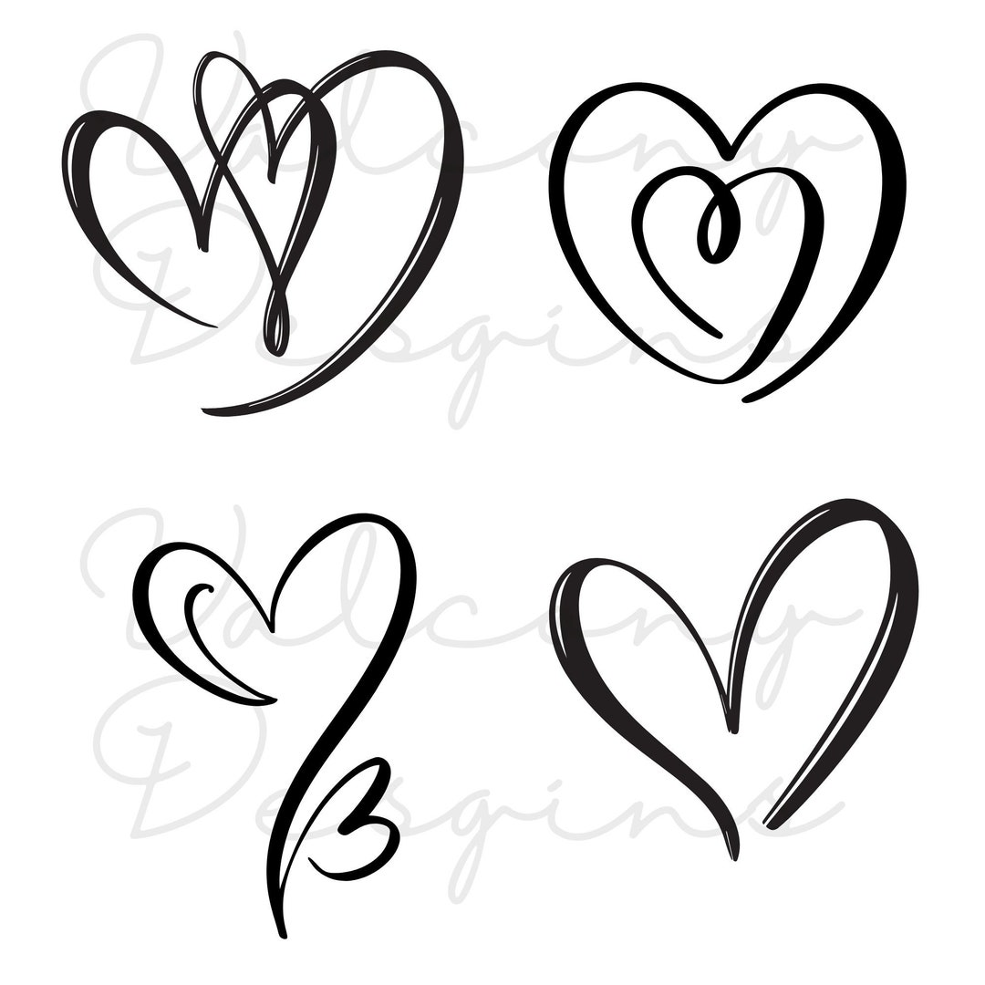 Corazón svg, corazón corazones svg, paquete de svg de corazón ...