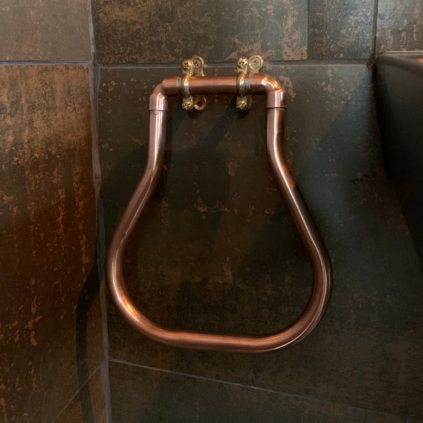 Copper Towel Rack - Etsy