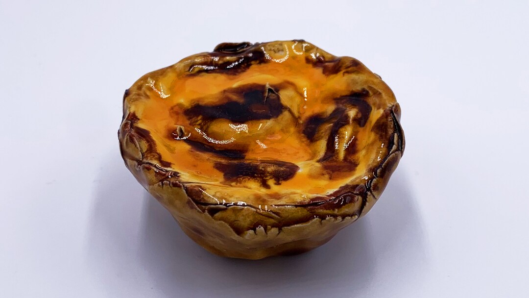 Pastel De Nata Realistic Handmade Ceramic Art Sculpture Portuguese ...