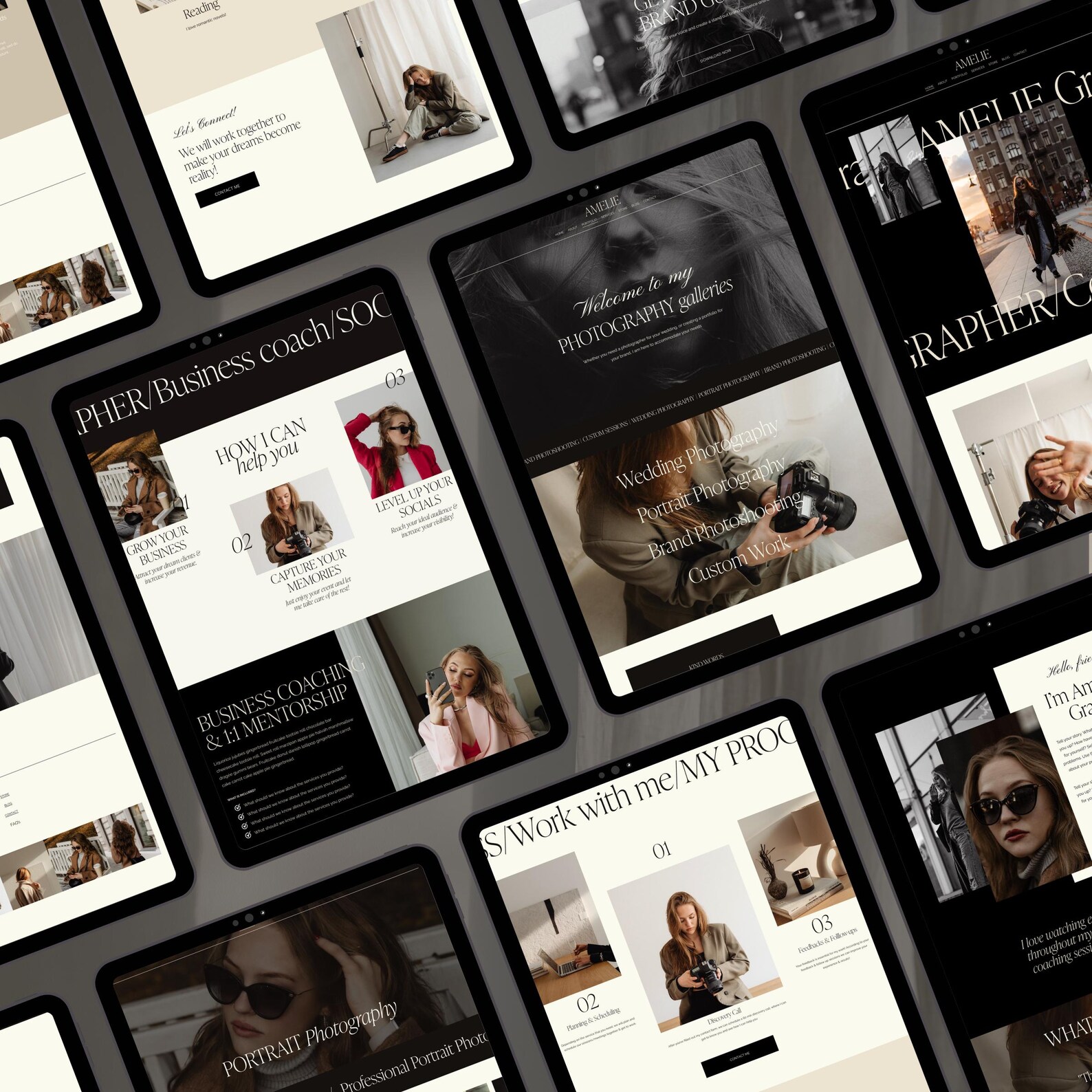 Squarespace Photography Portfolio Designer Business Coach Website ...