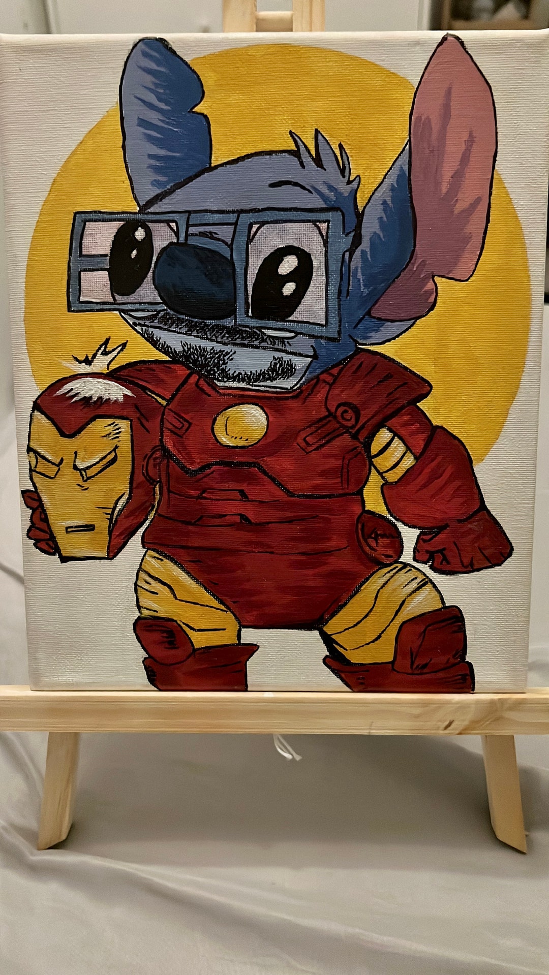 Stitch Iron Man - Etsy