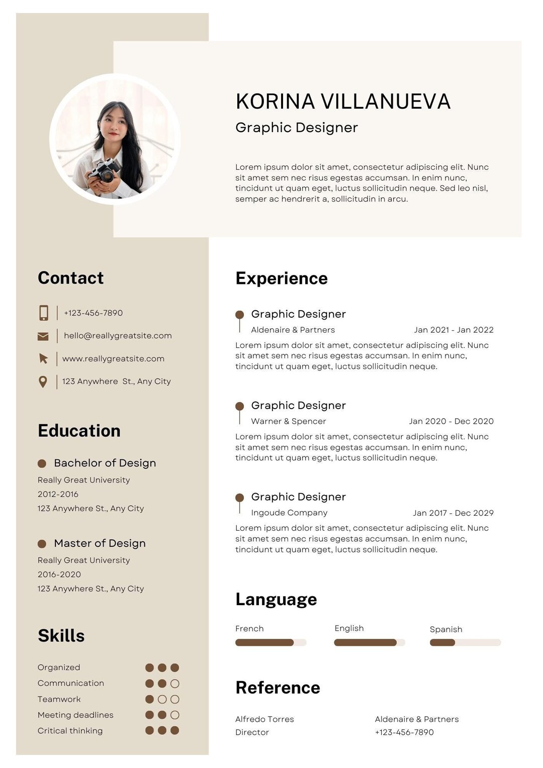 Fully Editable PDF Resume Template for All Professionals - Etsy