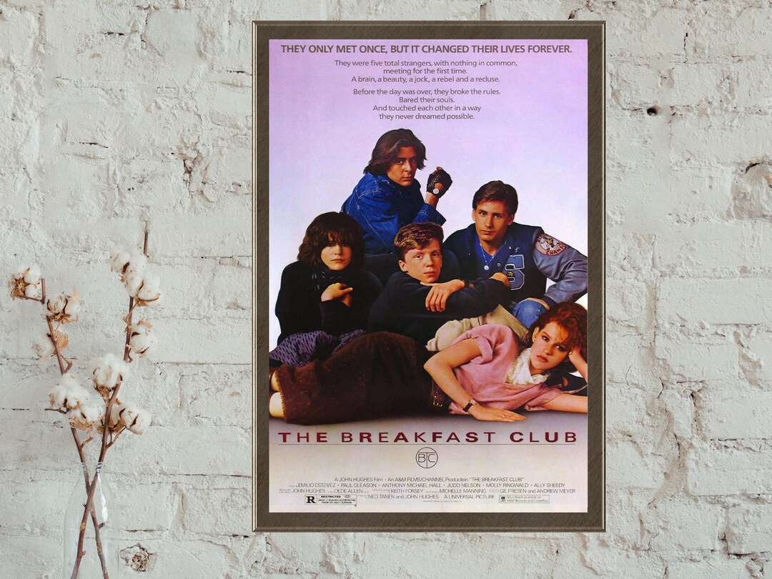 The Breakfast Club Movie Poster Room Wall Decor Poster Art Canvas Print - Etsy