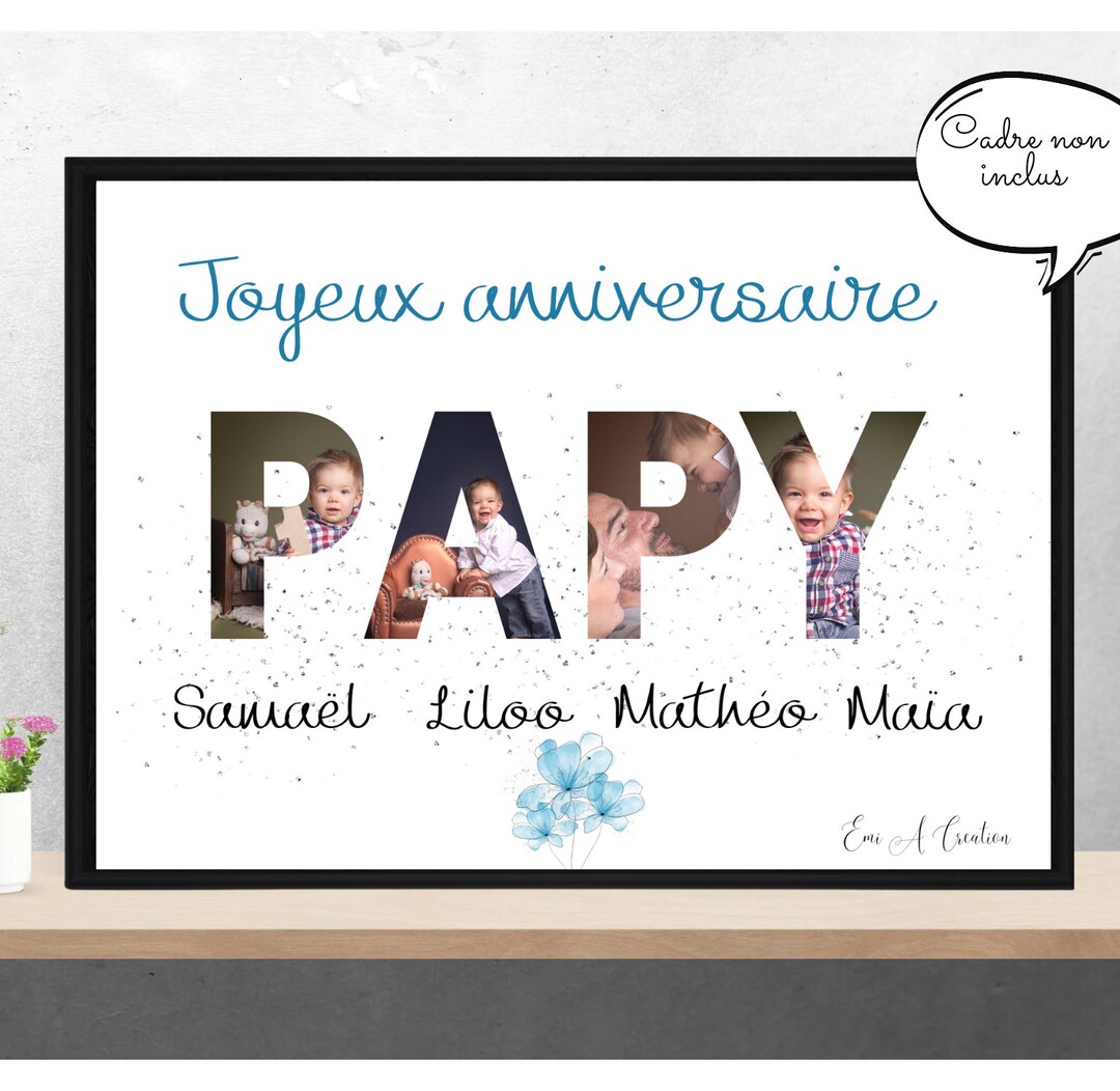 Personalized Grandpa Poster for Grandpa Papi or Papou - Etsy