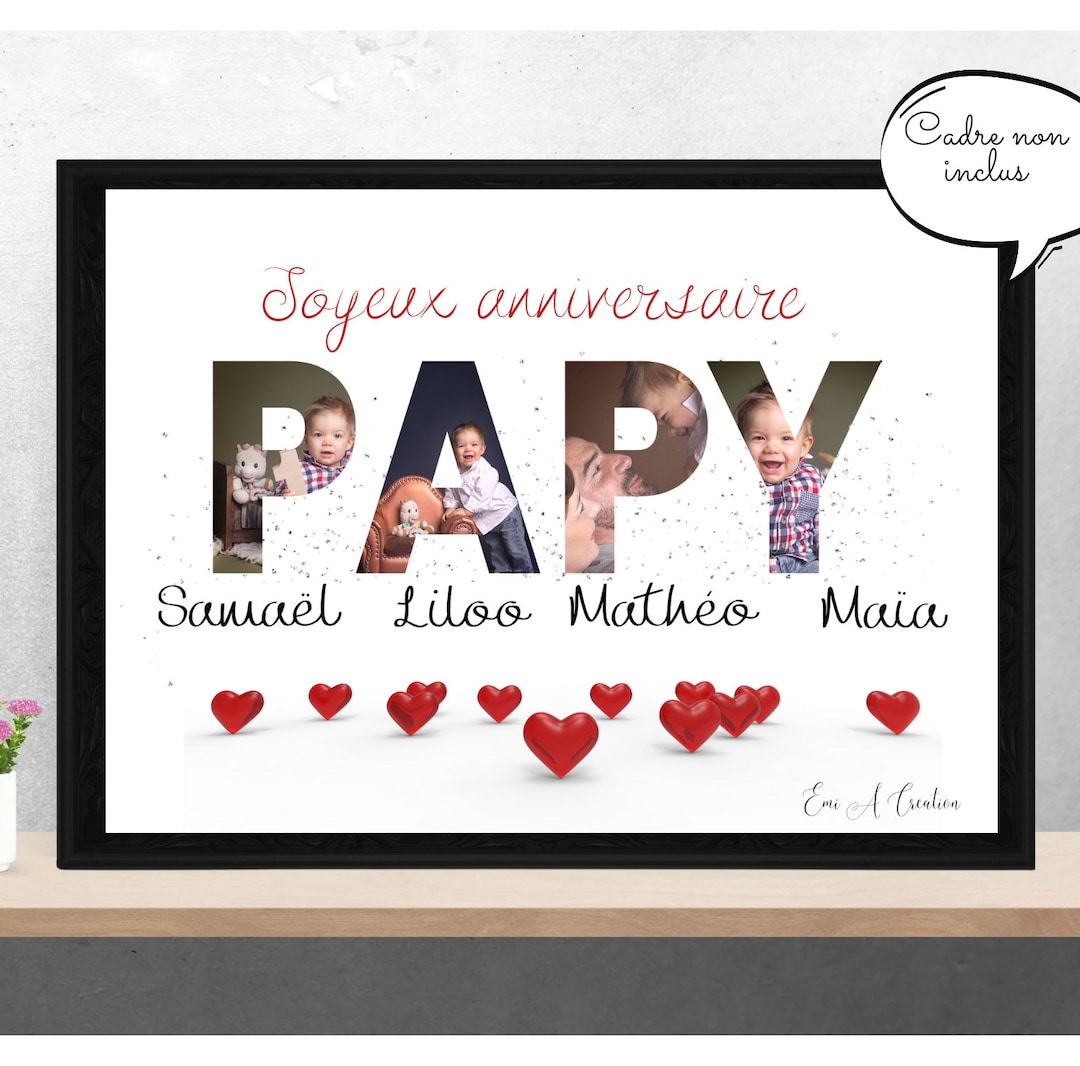 Personalized Grandpa Poster for Grandpa, Papi or Papou Birthday - Etsy