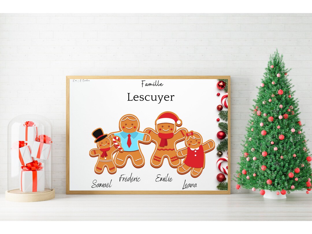 Personalized Family Poster Ideal Christmas Gift and to - Etsy