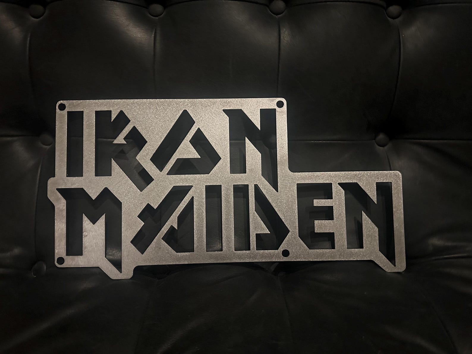 Iron Maiden Metal Sign | Heavy Metal Wall Sign | Rock & Roll Art ...
