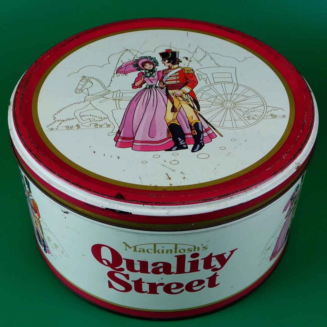 Vintage Round Tin Box Mackintosh's Quality Street Vintage Container ...