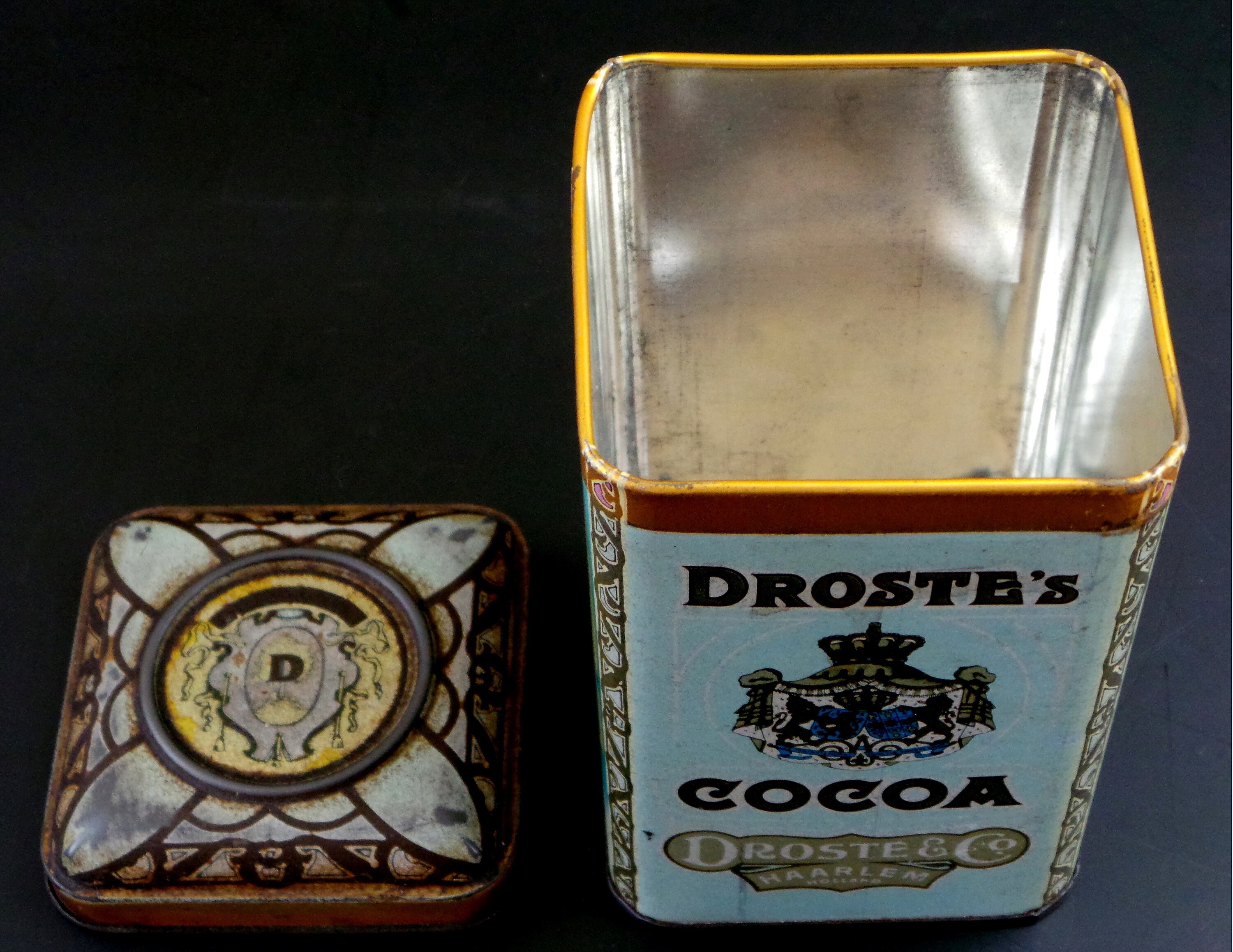 Vintage Droste Cocoa Tin: Collectible Dutch Advertising - Etsy
