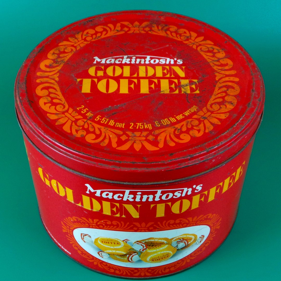 Vintage Mackintosh's Golden Toffee Tin: Collectable Candy Container - Etsy