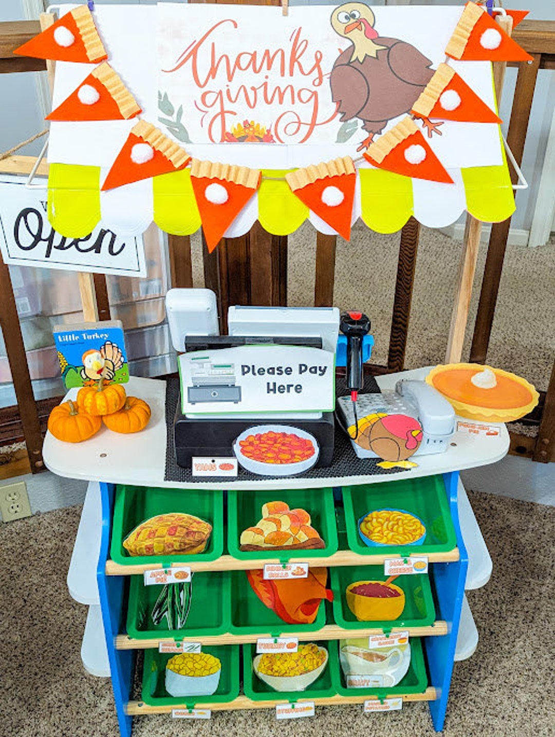 Thanksgiving Pretend Play Food and Labels - Etsy