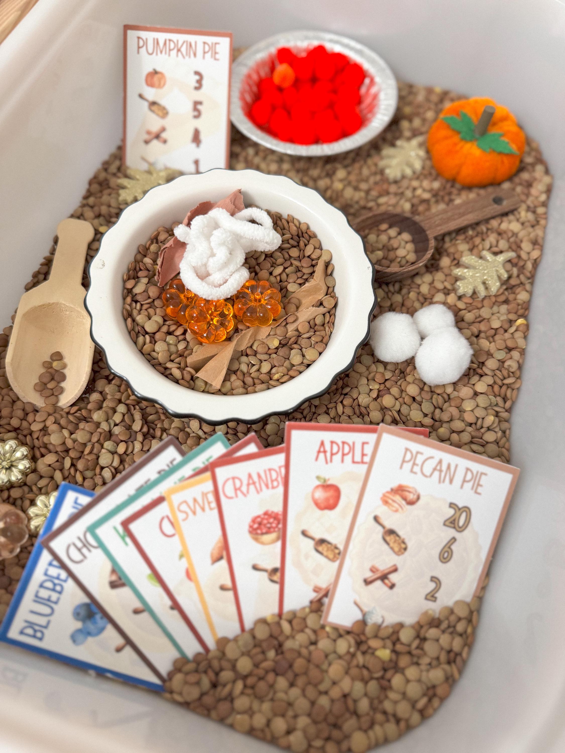 Pretend Play Pie Recipe Cards for Sensory Play - Etsy