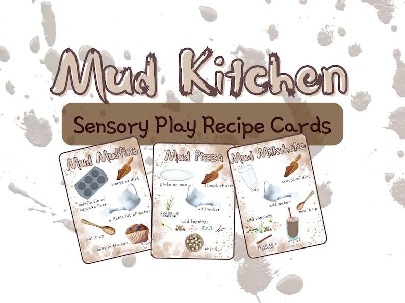 Mud Kitchen Recipe Cards - Etsy