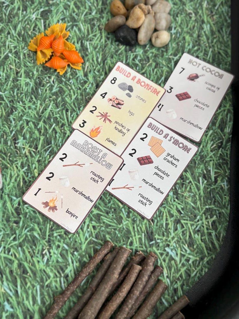Camping Sensory Printable Set - Etsy