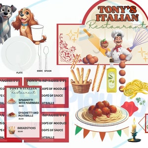 Spaghetti Pretend Play Printables Digital File - Etsy