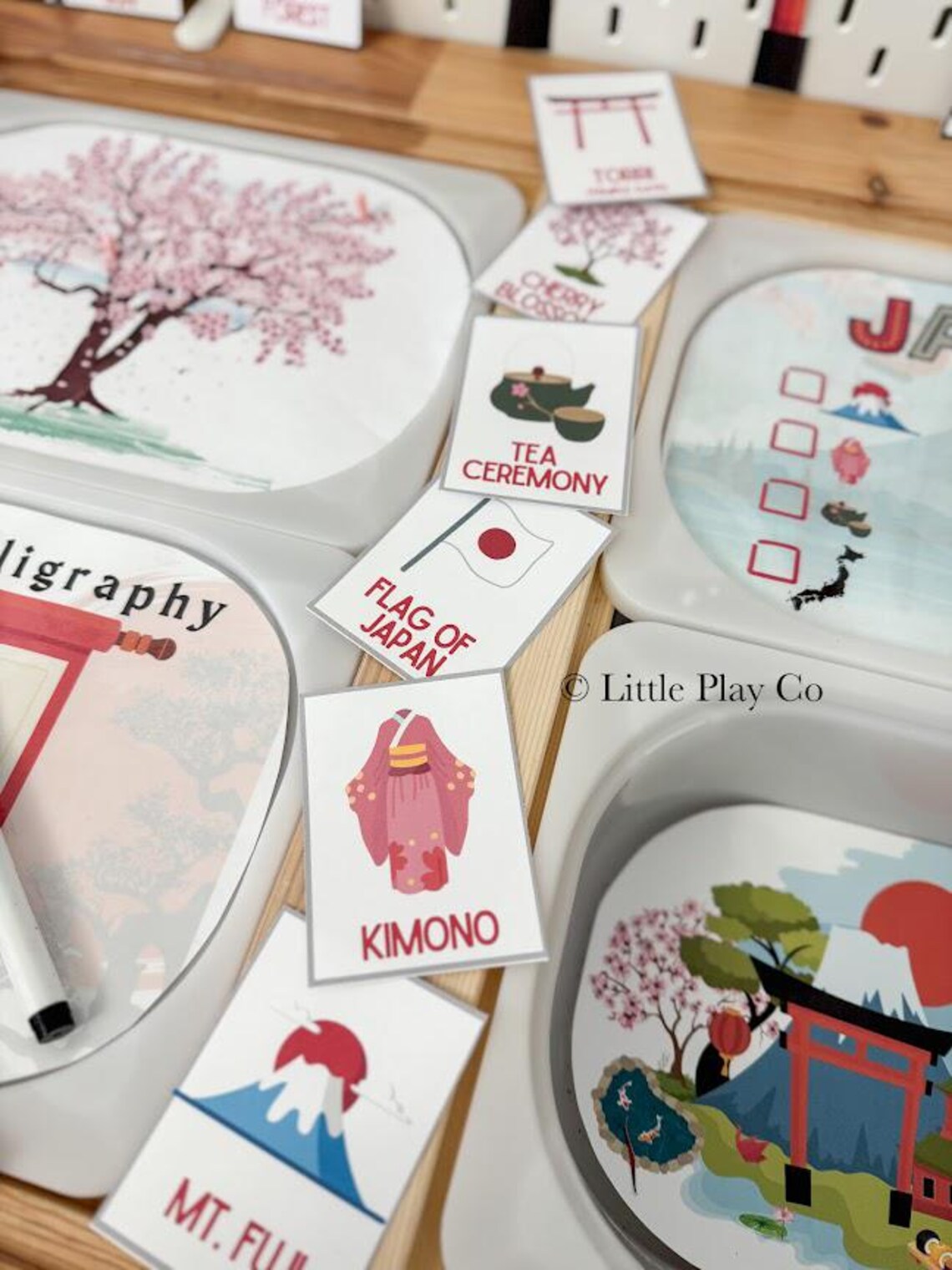 Japan Printable Pack- Sensory Bin Inserts, Flashcards, +more - Etsy