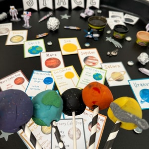 Space Cake Pop Recipe Cards - Etsy