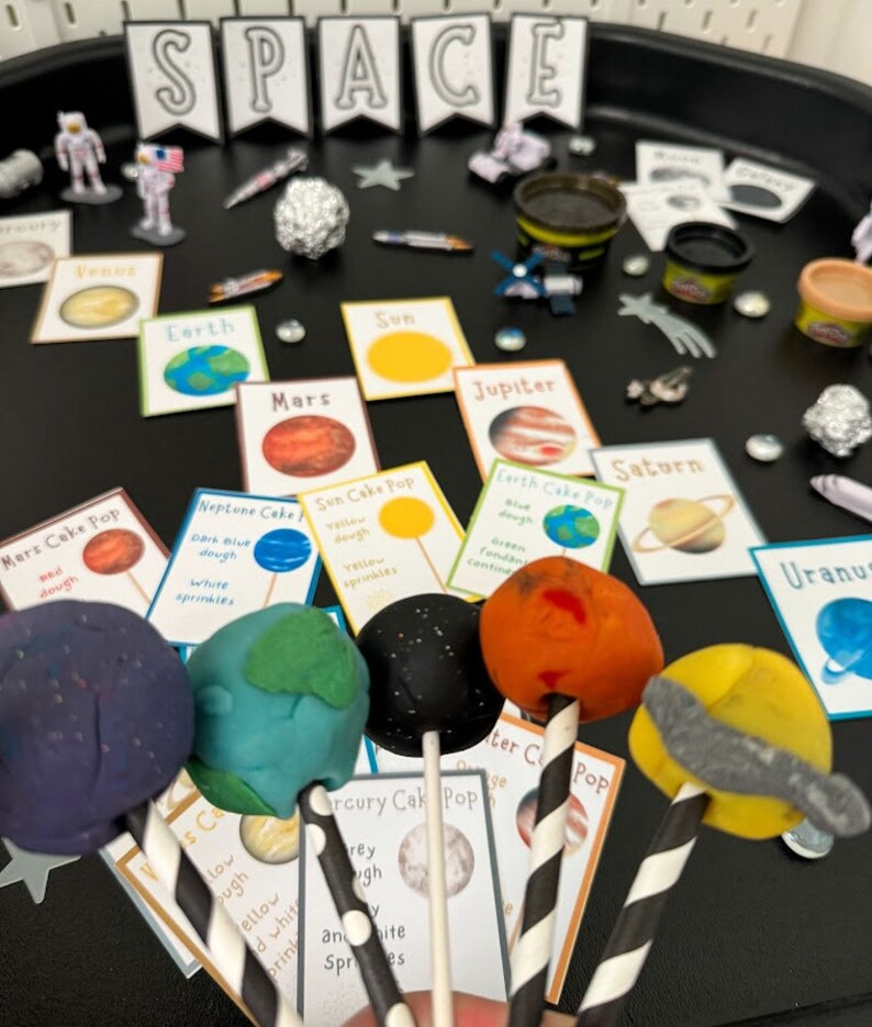 Space Cake Pop Recipe Cards - Etsy