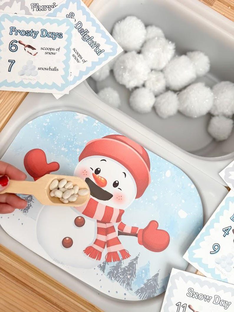 Snowman Sensory Play Printables - Etsy