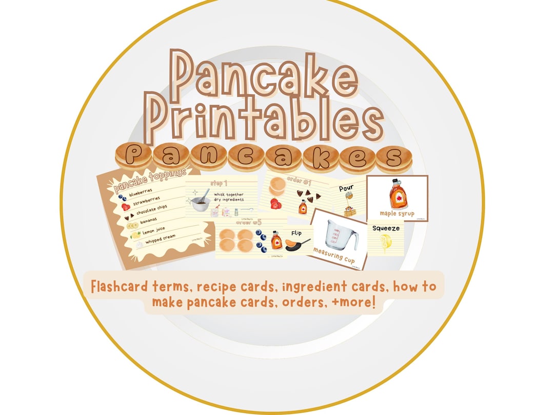 Pancakes Printable Set - Etsy