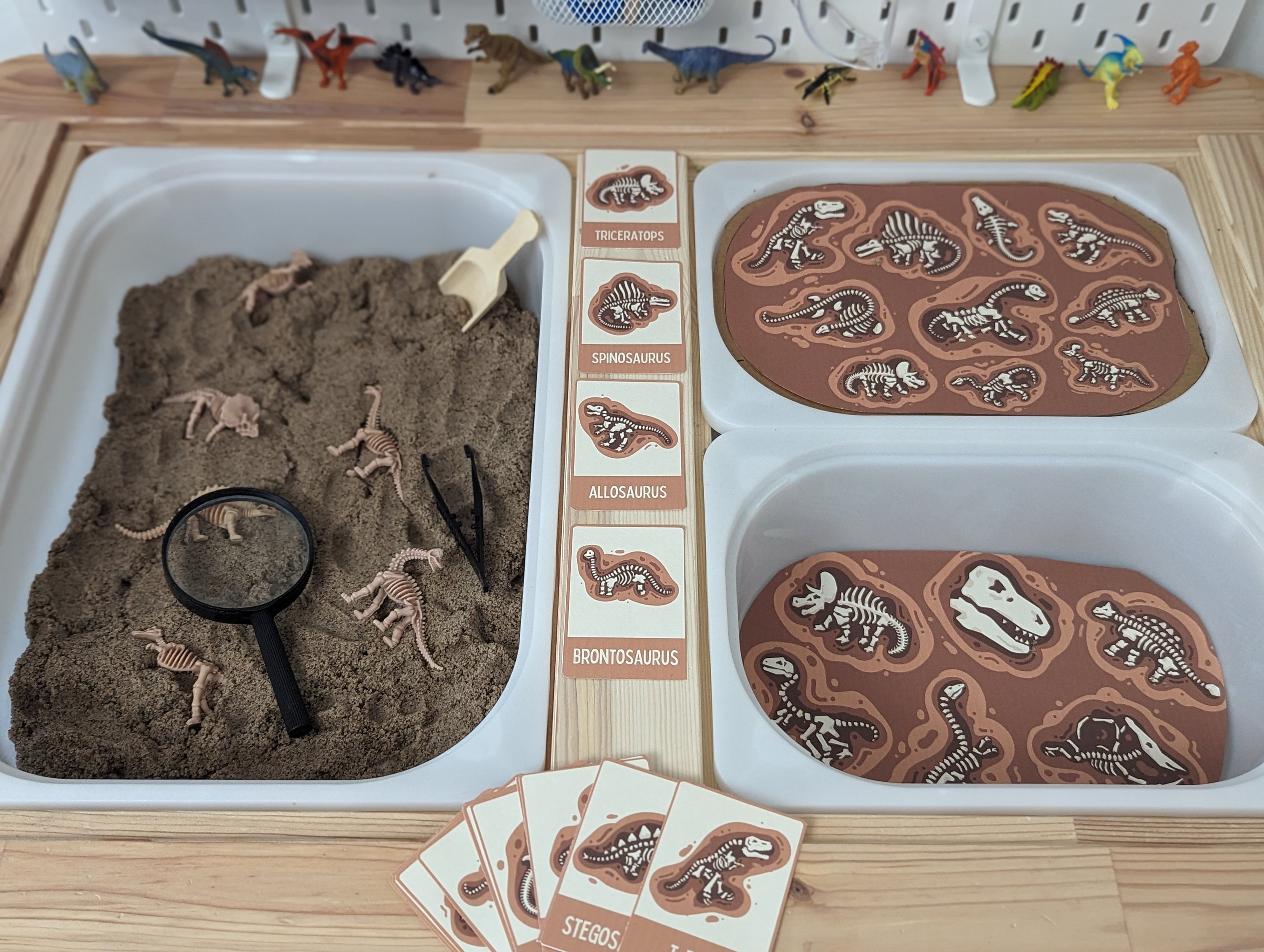 Dino Dig Flisat Insert Printables & Flashcards - Etsy