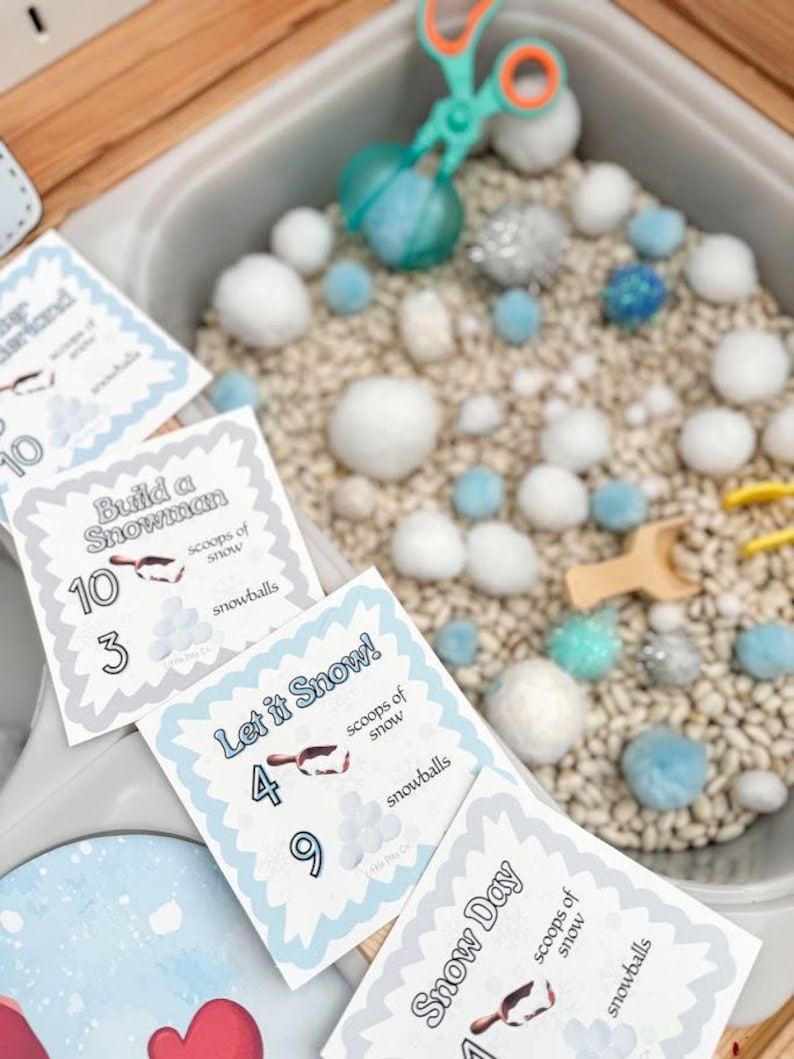 Snowman Sensory Play Printables - Etsy